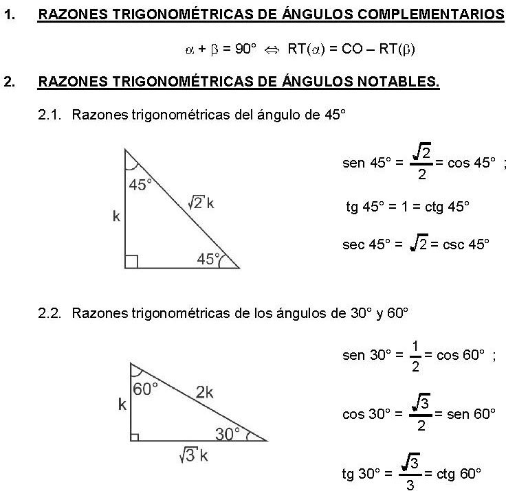 FORMULARIO DE TRIGONOMETRIA DESCARGA GRATIS EN TEXTO PDF