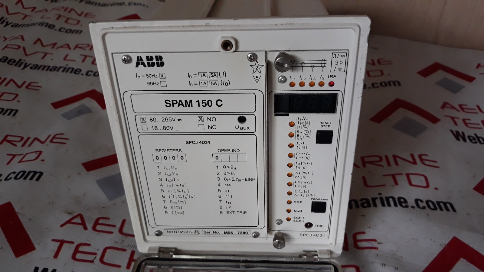 ABB SPAM 150C MOTOR PROTECTION RELAY - Aeliya Marine