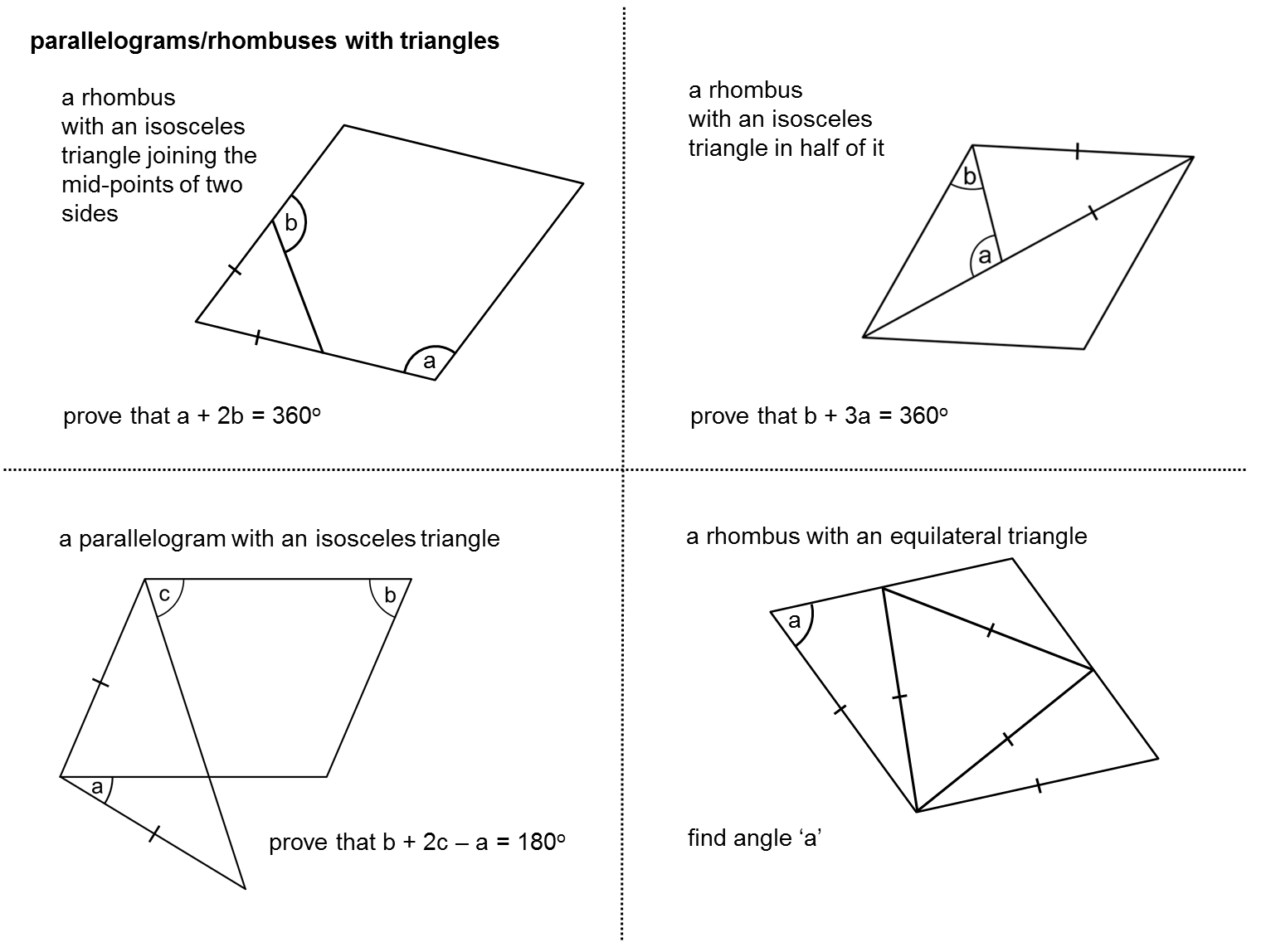 MEDIAN Don Steward mathematics teaching: angle proofs