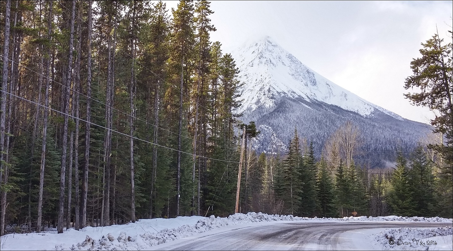 Northern Interior British Columbia: Winter's Snowfall On The Mountains ...