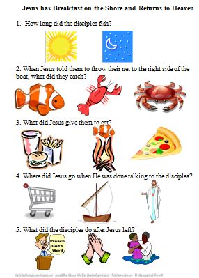 Jesus Has Breakfast & Returns to Heaven | Bible Fun For Kids