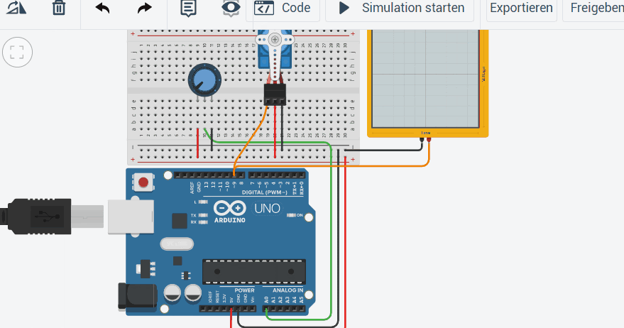 Tinkercad Übung 16 - Servo