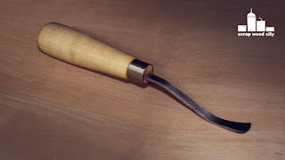 scrap wood city: How to make a DIY spoon carving gouge