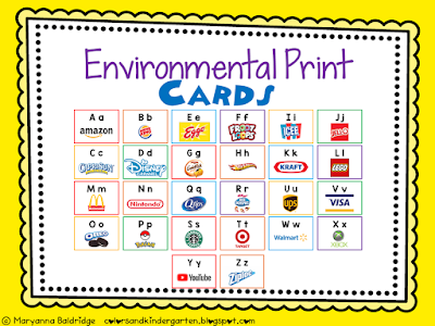 Colors and Kindergarten: Environmental Print