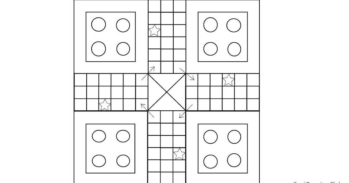 How to Draw Ludo at home step by step | Suni Drawing Club