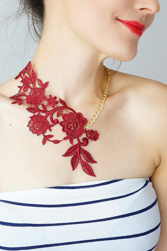 Lace necklace designs