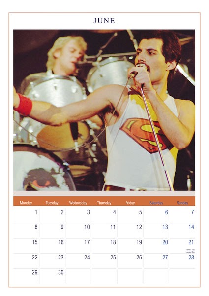 Calendario Grupo Queen 2015 | Calendario de pared