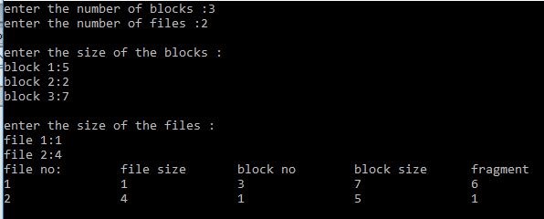 Memory Management Scheme First Fit Best Fit Worst Fit Ece Reports