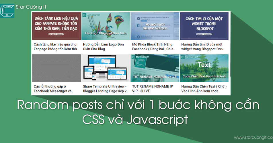 Ảnh Bìa: T?O WIDGET B I VI?T NG?U NHI N (RANDOM POSTS) CH? V?I 1 B ?C KH NG C?N CSS V JAVASCRIPT ...