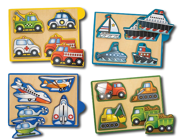 The Playful Otter: Mini Puzzle Pack - Vehicles