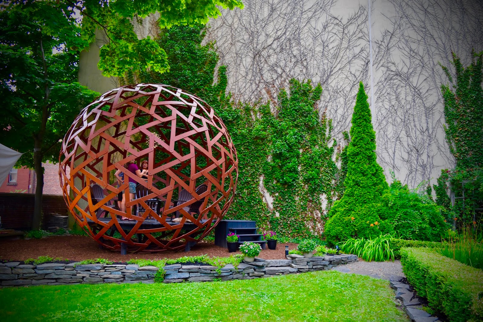 Having a ball in the garden