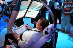 Realidad semi-inmersiva o inmersiva de proyección