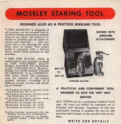 Vintage-Watch-Tools: C&E Marshall Moseley versus K&D Staking Tools ...