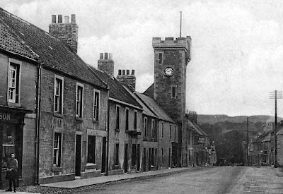 Tour Scotland: Old Photograph Clock Tower Ayton Scotland