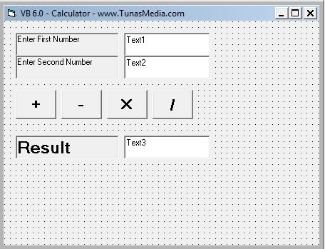 Create a Simple Calculator in Visual Basic 6.0 - Tunas Media | Your ...