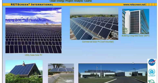 photovoltaic systems أنظمة الطاقة الشمسية: RETScreen 4 Tutorial: Solar ...