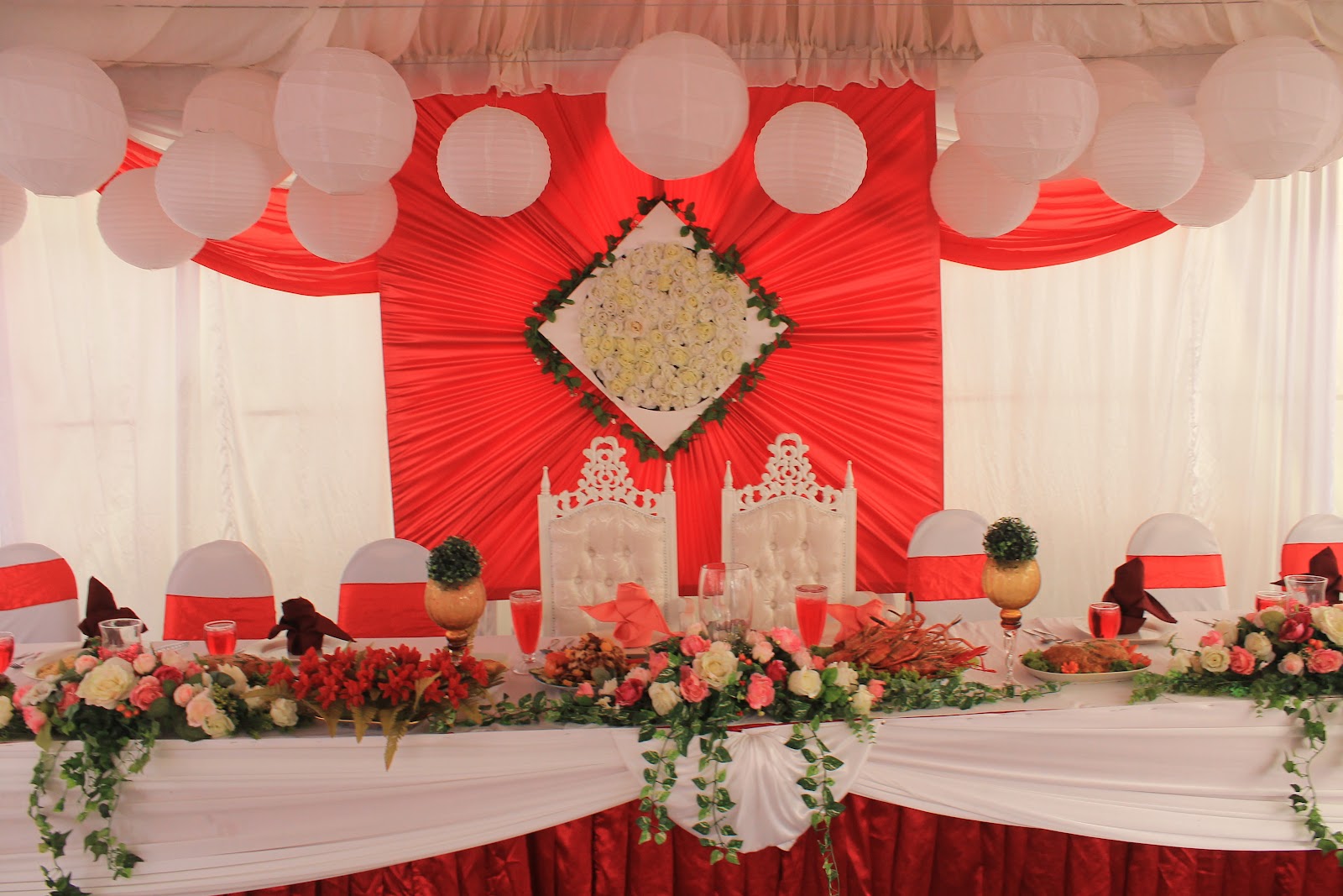 ANA CURTAIN PELAMIN: Pelamin Merah Putih