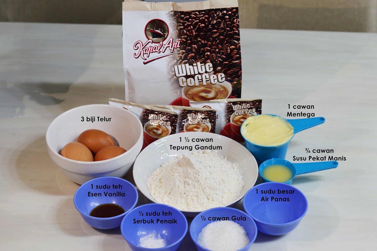 Resipi Kek Kopi Susu Kapal Api White Coffee Peneman Minum Petang | Maha ...