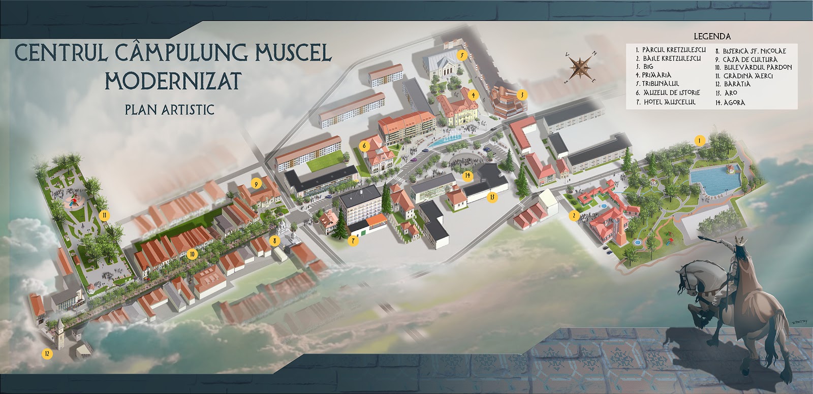 Proiectul de reabilitare a centrului Municipiului Campulung Muscel