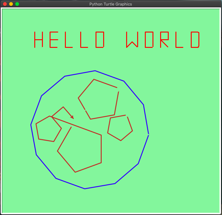 Python ile Turtle Kütüphanesiyle Çizim Denemesi