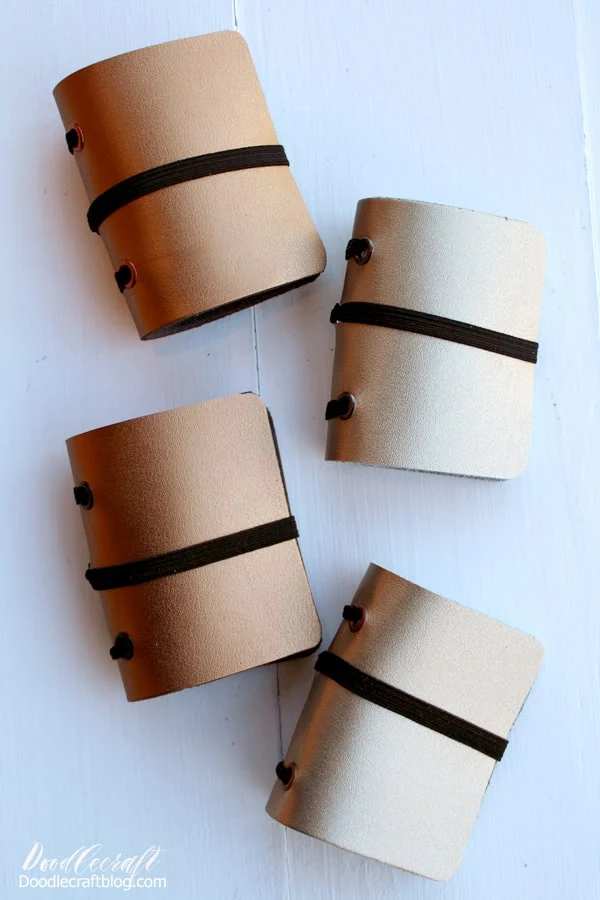 Mini Leather Refillable Notebooks DIY!