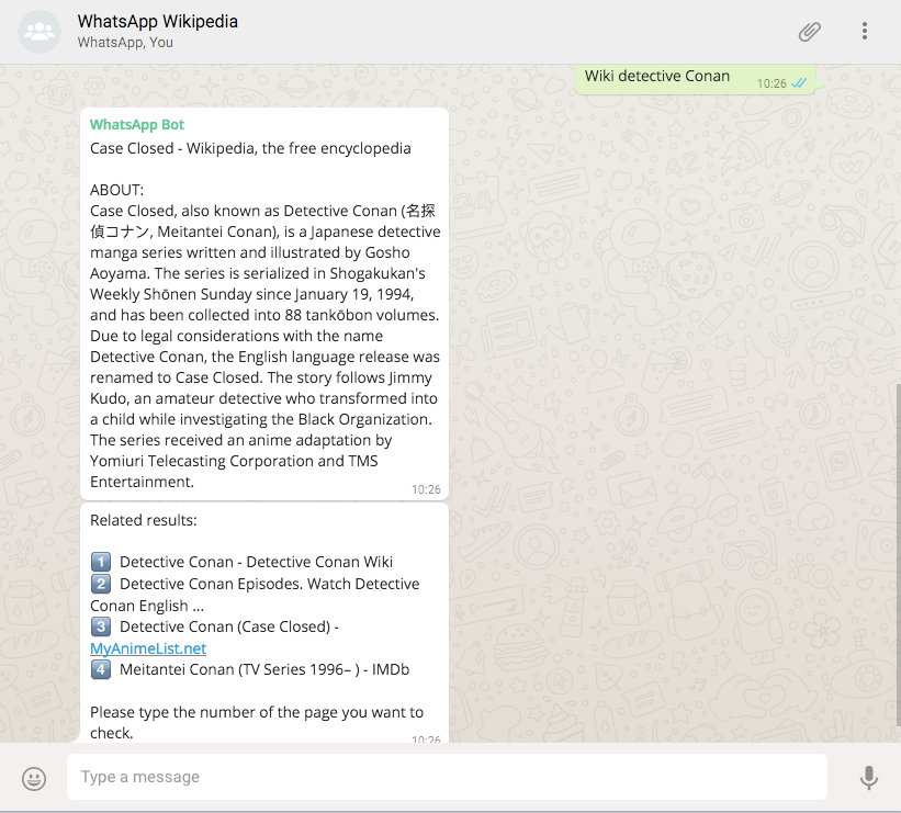 Menggunakan WhatsApp Sebagai Wikipedia