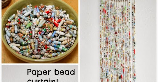 Repurpose: Paper Bead Curtain! | the ReFab Diaries