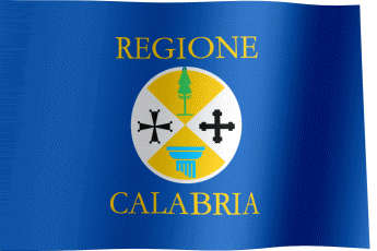 Flag of Calabria (GIF) - All Waving Flags