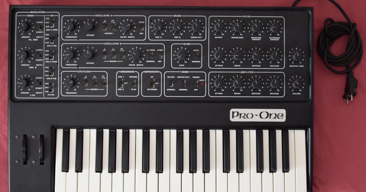 MATRIXSYNTH: Sequential Circuits Pro-One Analogue Synthesizer SN 9321