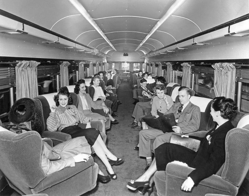 Amazing Photos Show the Interiors of CB&Q Passenger Rolling Stock From ...