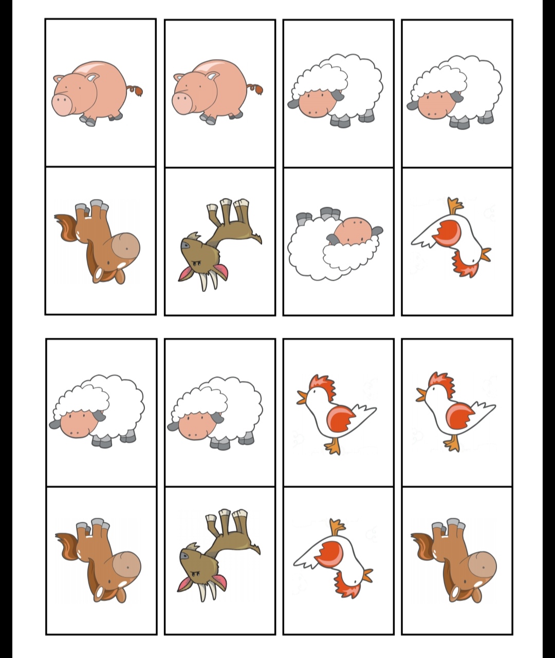 GRUPO SANDRA 3 AÑOS: DOMINÓ DE LA GRANJA