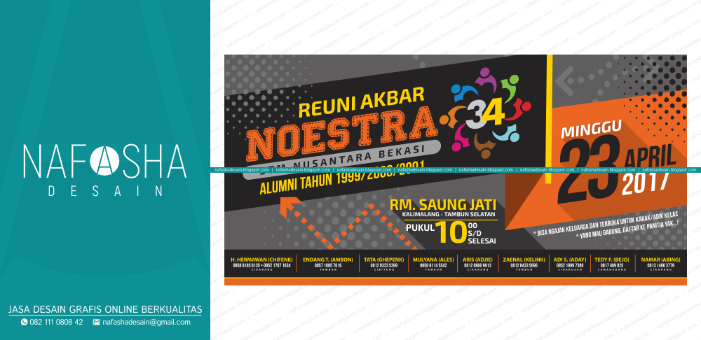 Contoh Desain Spanduk Banner Reuni Sekolah - Desain Grafis Online