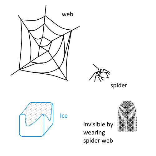 Amnesia's Dream: Spider web, Invisibility and Negative Temperature ...