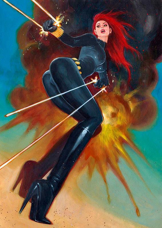 Seduced By The New Black Widow Fan Art