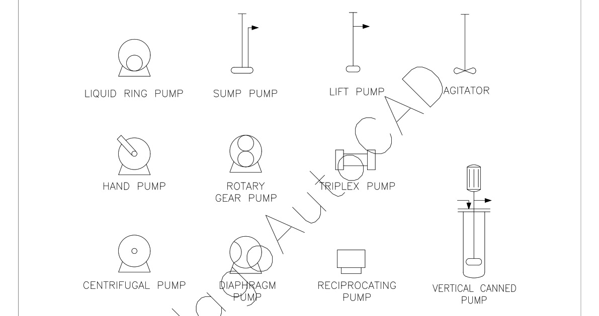 CAD Block Pump DWG AutoCAD Free