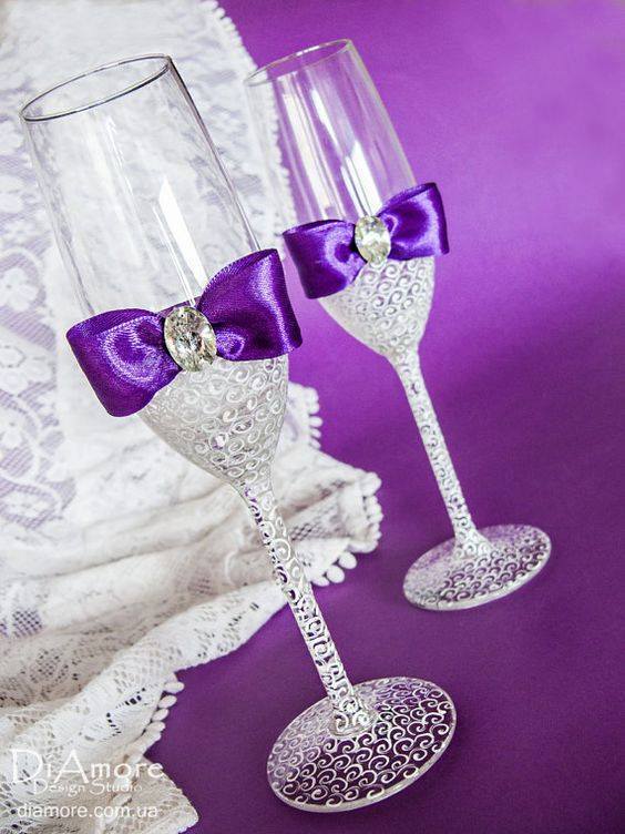 Aprende cómo decorar copas de boda de forma bonita y fácil ~ Mimundomanual