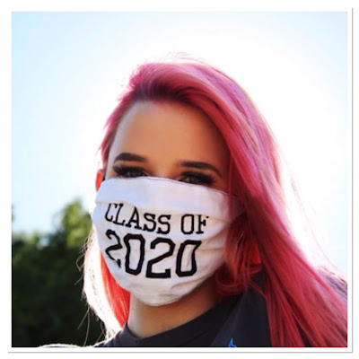 Class Of 2020 Embroidered Mask