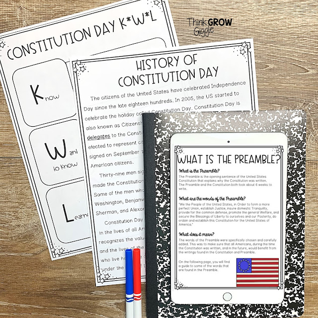 3 Powerful Constitution Day Activities for Elementary Students - Think ...