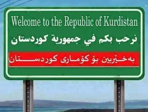 soon we'll say welcome to the Kurdistan Republic We want to actually ...