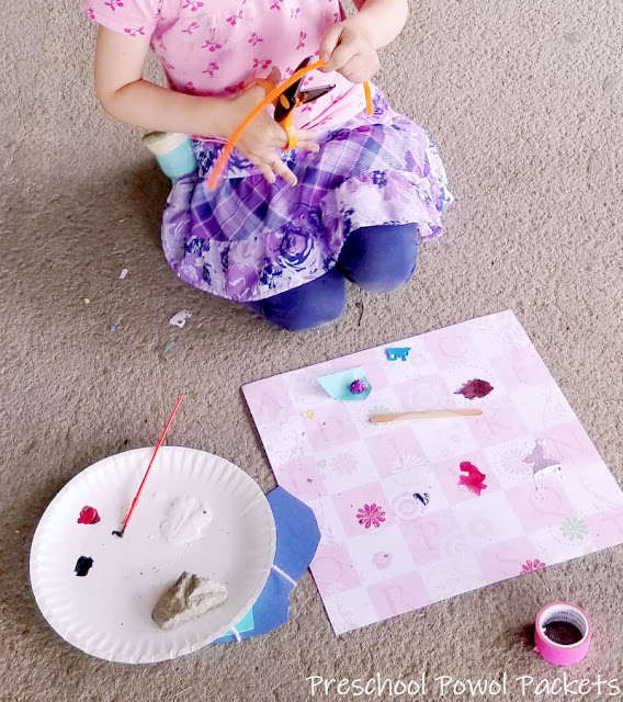 Preschool STEM: Mixed Media Collage Art | Preschool Powol Packets