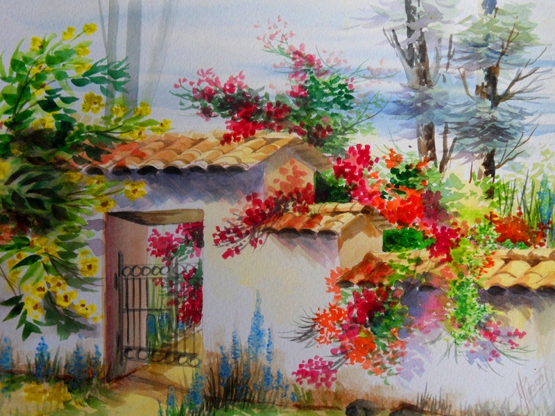 El arte es su máxima expresión : Paisajes en acuarela