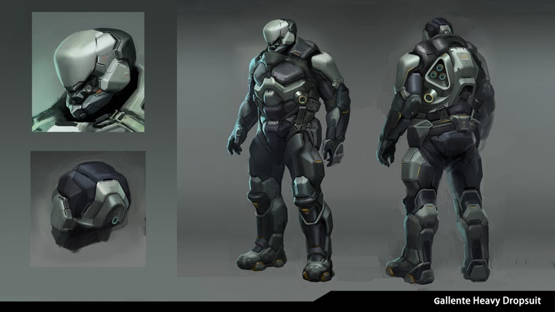 DUST 514 NEWS: DEV BLOG - Heavy and Light Reinforcement: Dropsuits of ...