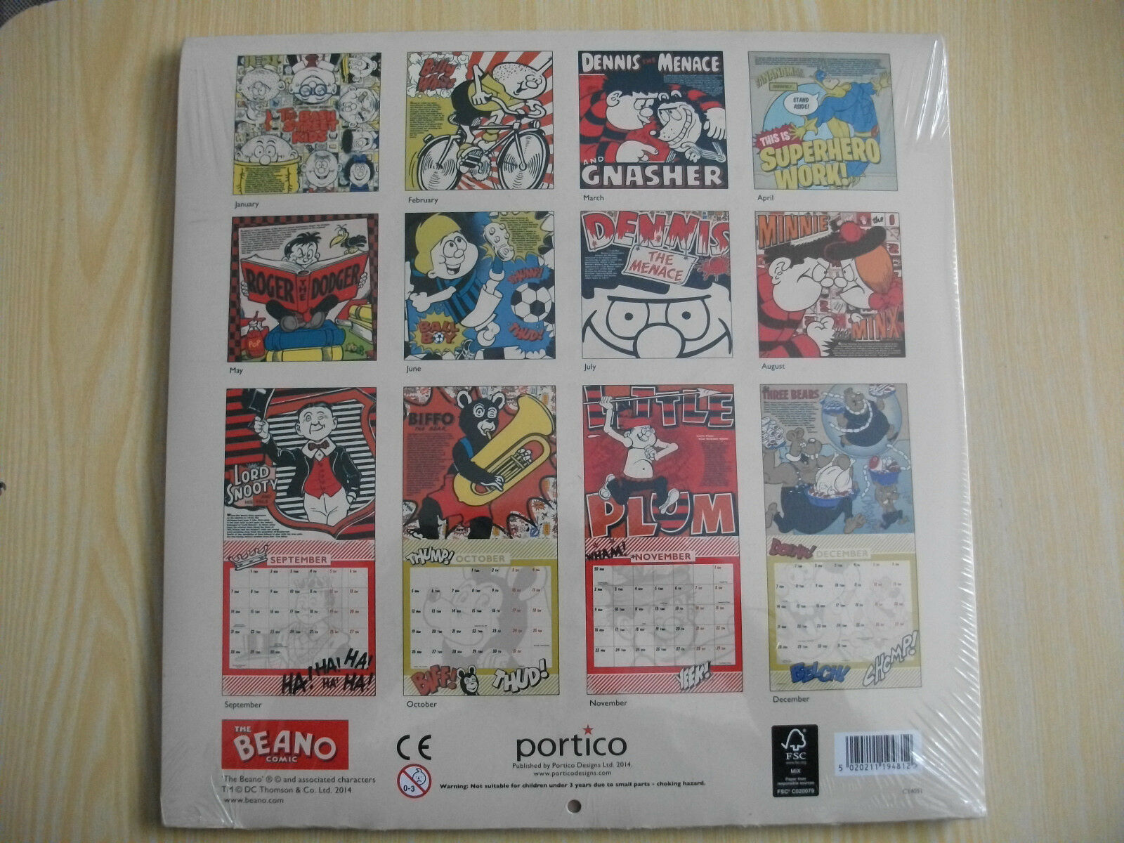 Boys Adventure Comics: UPDATED: Beano & Dandy character calendars