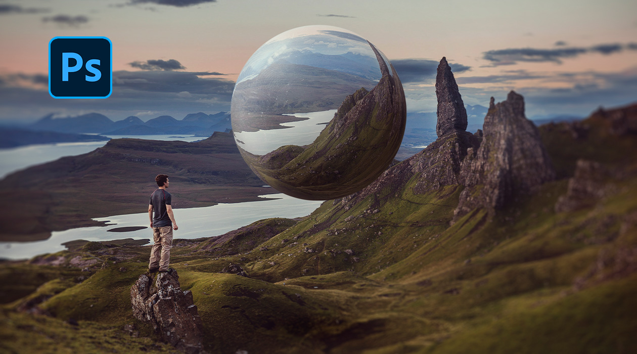 Floating Metal Sphere - Photoshop Tutorial | dR Design Resources