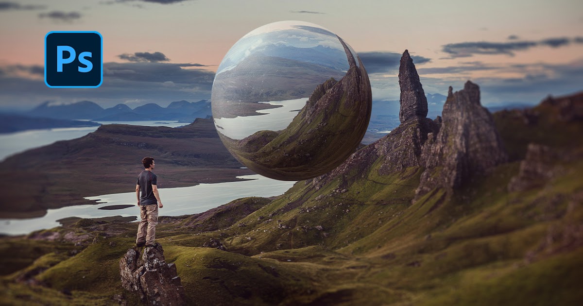 Floating Metal Sphere - Photoshop Tutorial | dR Design Resources