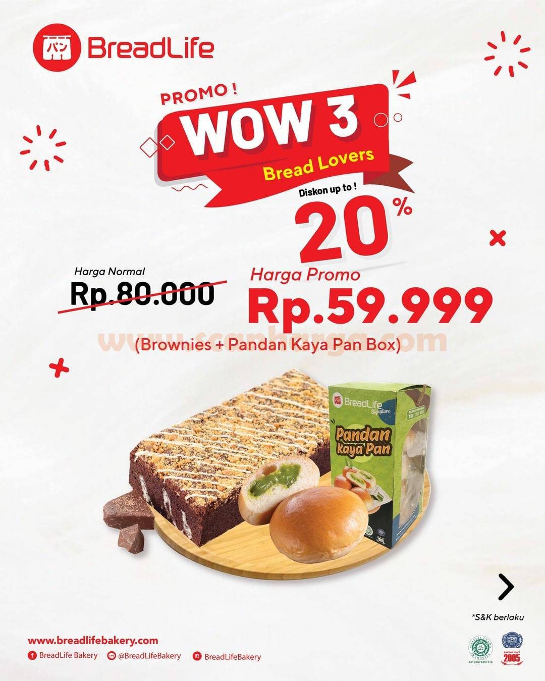 Breadlife Promo Paket Roti Diskon Hemat 25% - scanharga