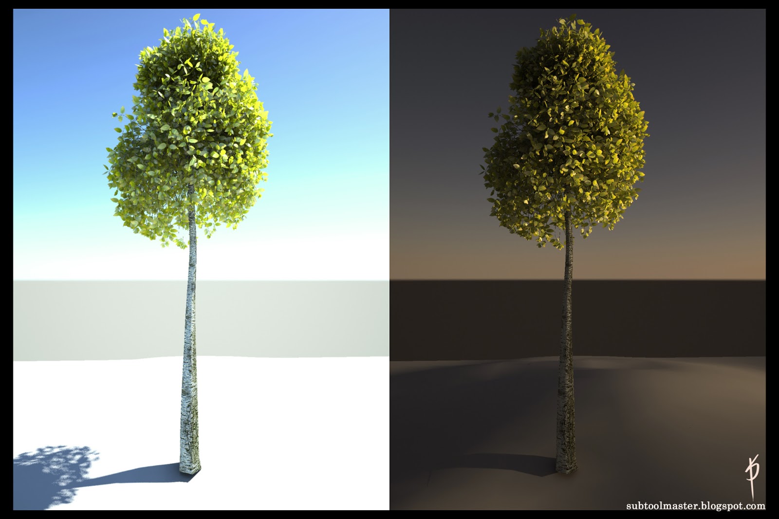 Satish Prajapati CG Artist: Realistic Tree Using Maya Visor