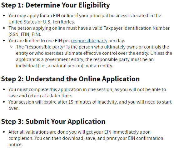 Employer Identification Number