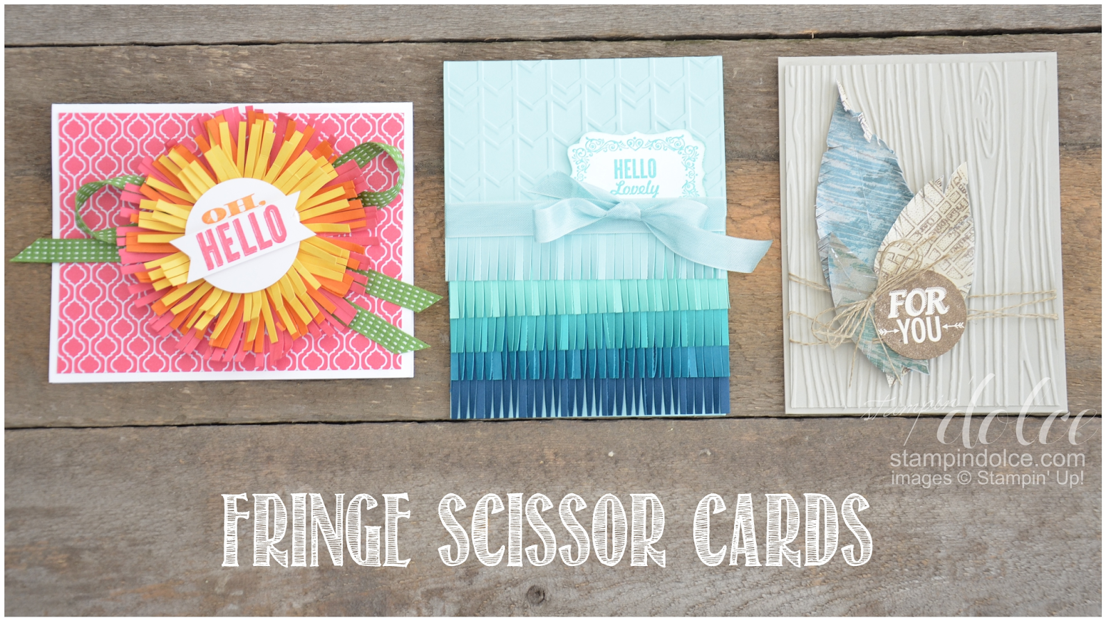 Stampin' Dolce: fringe scissor fun