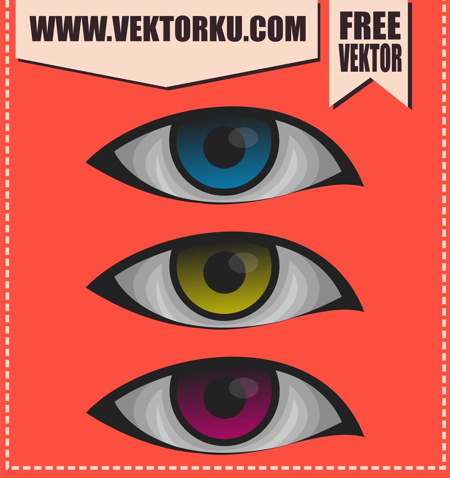 VEKTOR MATA GRATIS - VEKTORKU | Tutorial CorelDraw